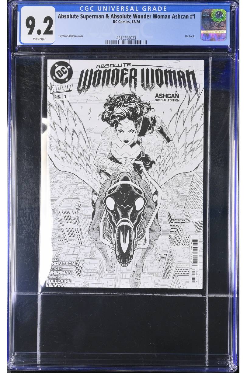 Absolute Superman & Absolute Wonder Woman Ashcan #1 CGC 9.2