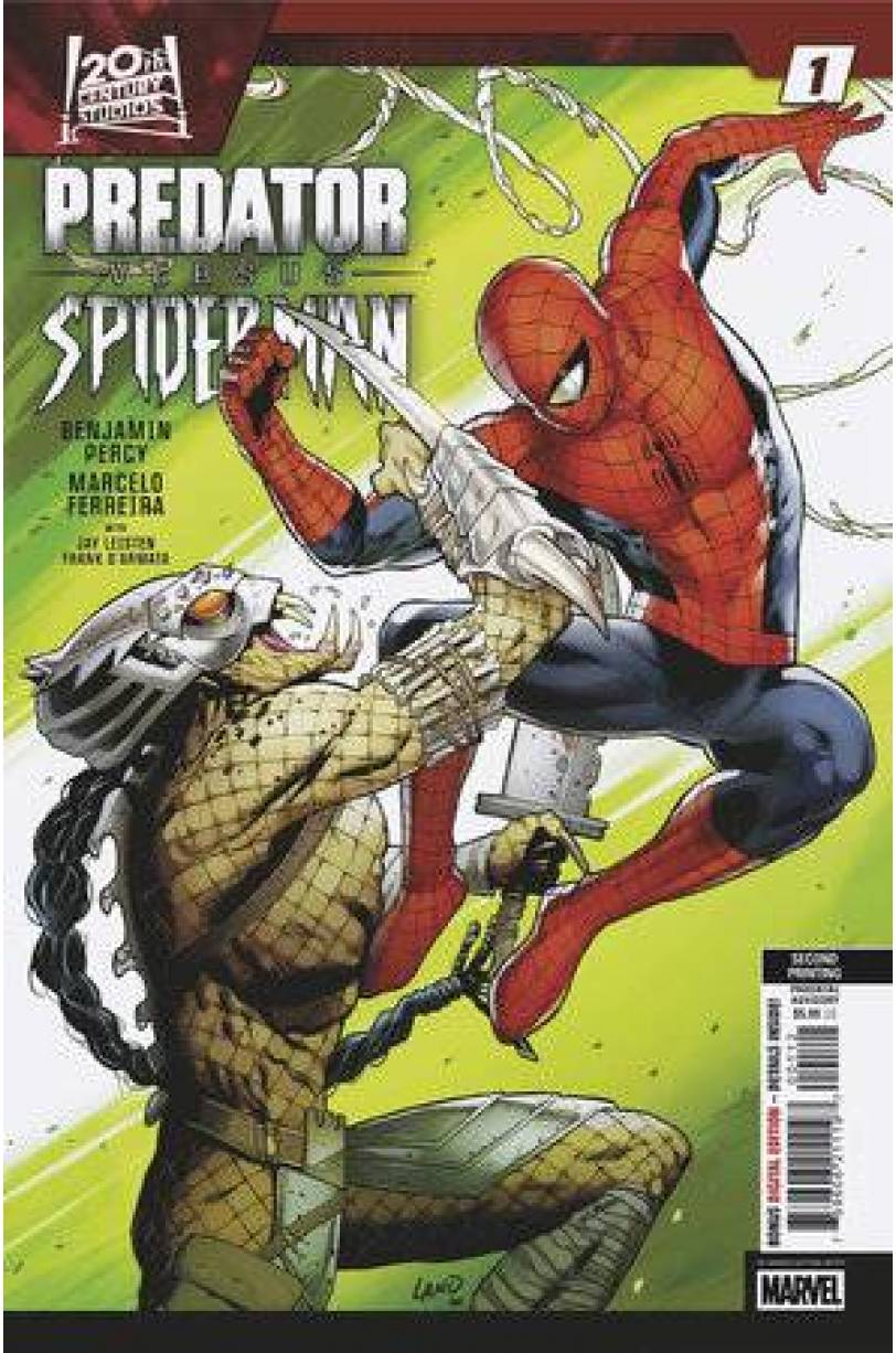 PREDATOR VS SPIDER-MAN #1 (OF 4) 2ND PTG GREG LAND VAR