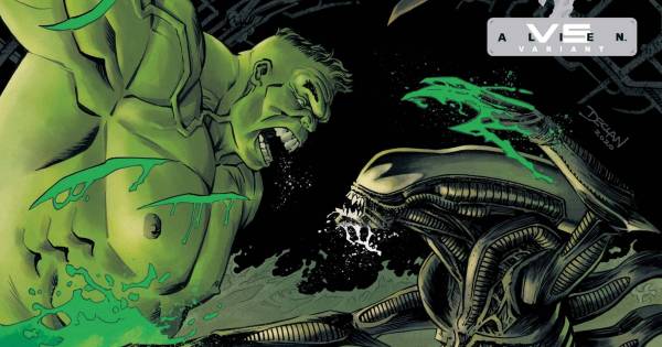 IMMORTAL HULK #43 SHALVEY MARVEL VS ALIEN VAR